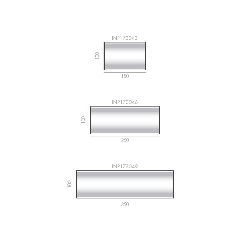 Horizontal Wall/Door Mounted Signs 100mm - Innotech