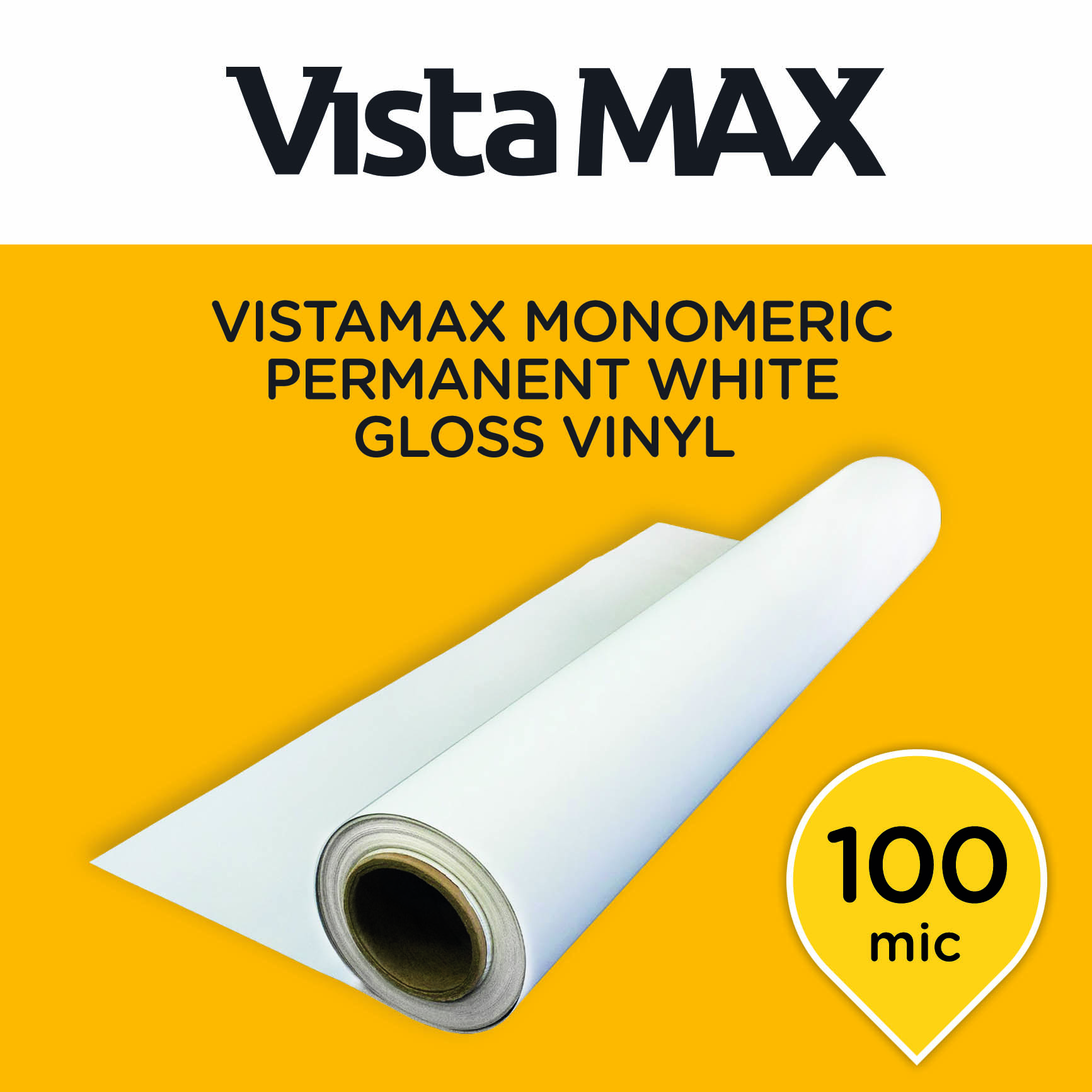 VistaMAX 3100 - Monomeric Permanent White Gloss Vinyl 100 - Innotech