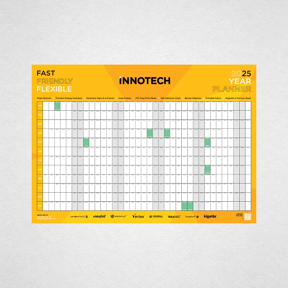 Innotech 2025 Wall Planner A0 - Innotech